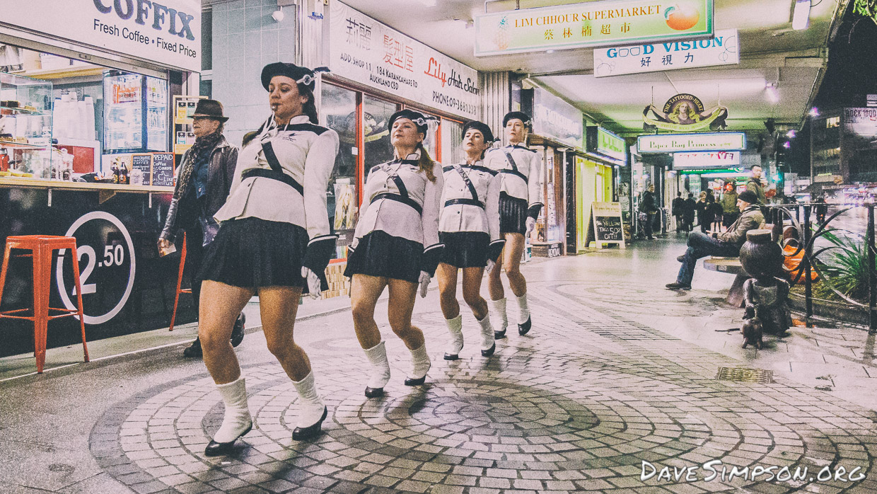 First Thursdays – White Knights Marching Girls – Dave Simpson Photography